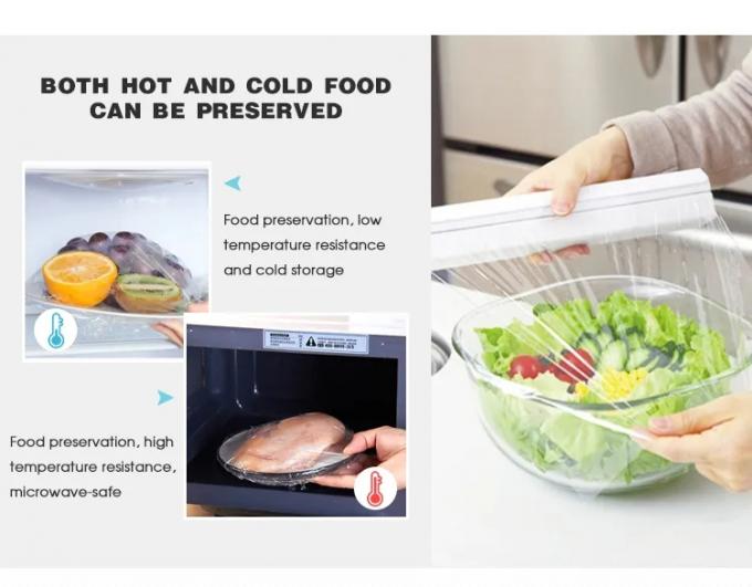 Food Grade Clear PE Cling Film Food Wrap Preservative Film With Slider ...