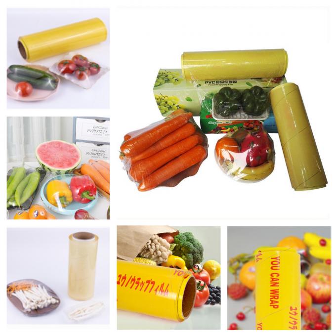 Transparent PVC Cling Film Wrap For Food Grade Plastic Wrap