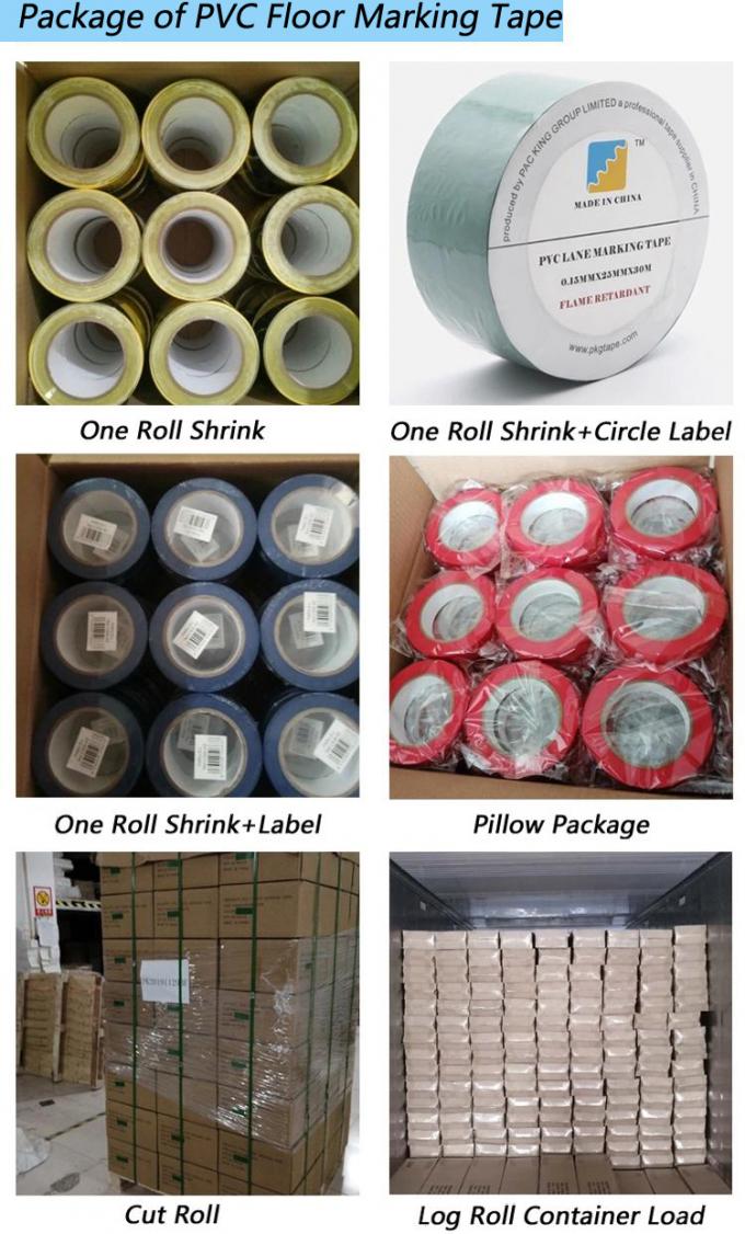 PVC Floor Marking Tape Warning Marker Tape Roll