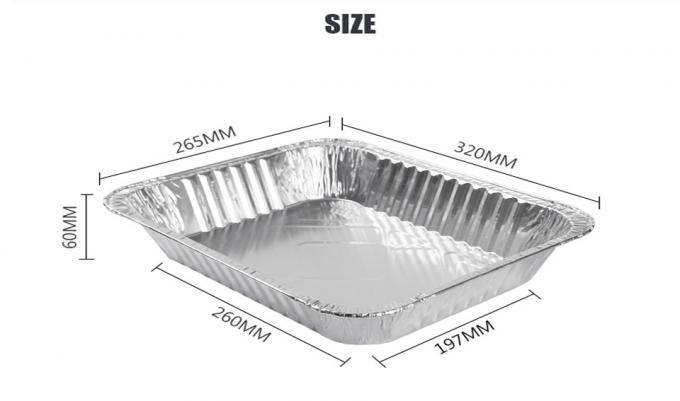Medium Aluminum Foil Tray Disposable Aluminium Foil Take Out Containers ...