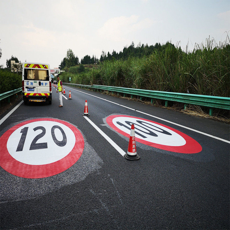 Pavement Temporary Road Marking Tape Pre Formed Coloured Reflective ...