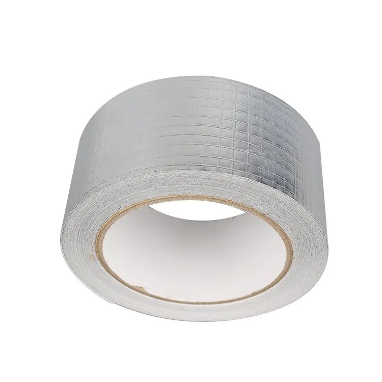 HVAC Reinforced Aluminum Foil Scrim Tape 2 Way FS Rubber Resin Adhesive